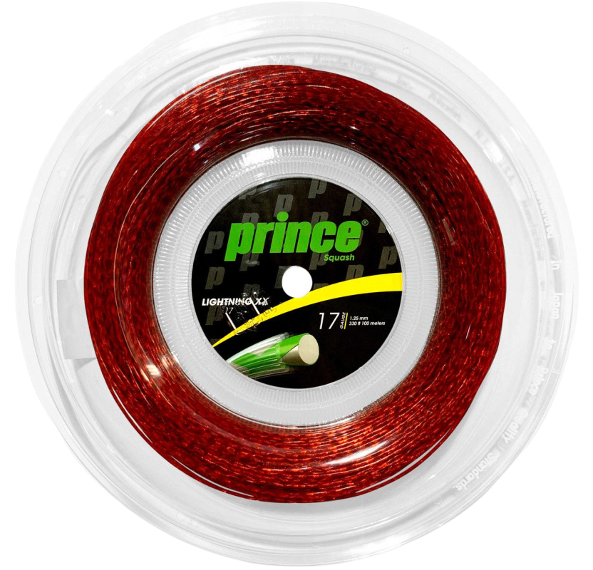 Skvošo stygos Prince Lightning XX (100m) - red - Raudona | Tennis Zone ...
