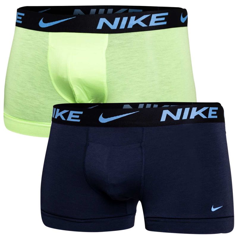 Boxer alsó Nike Everyday Dri-Fit ReLuxe Trunk 2P - ghost green/obsidian ...