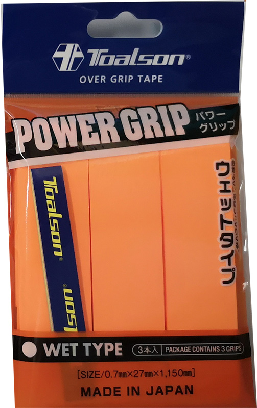 Overgrip Toalson Power Grip 3P - Orange | Tennis Zone | Tennis Shop