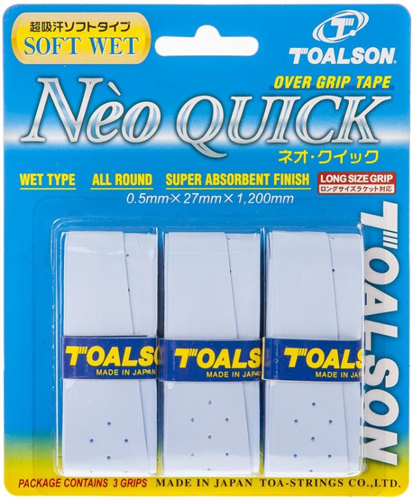 Overgrip Toalson Neo Quick 3P | Tennis Zone | Teniszbolt