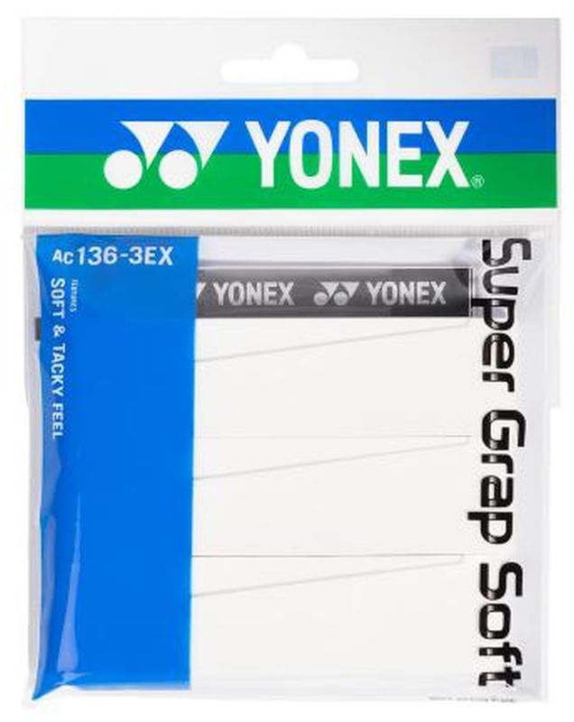 Grips de tennis Yonex Super Grap Soft 3P - white | Tennis Zone ...