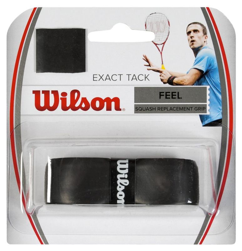Grip per racchetta da squash Wilson Exact Tack Grip - black | Tennis ...