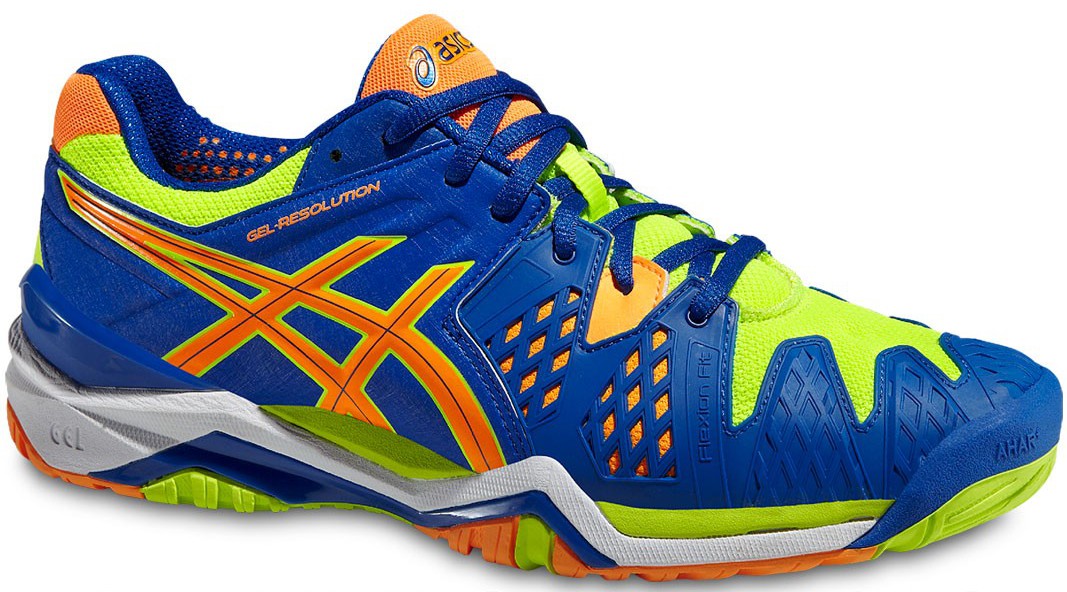 Asics Gel Resolution 6 Clay blue nectarine flash orange