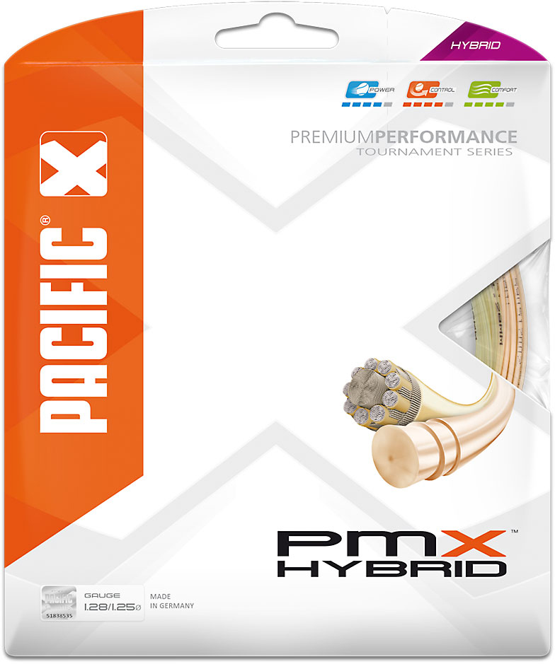 Tennis String Pacific PMX Hybrid 16L (6.5 m/6.5 m) | Tennis Zone ...