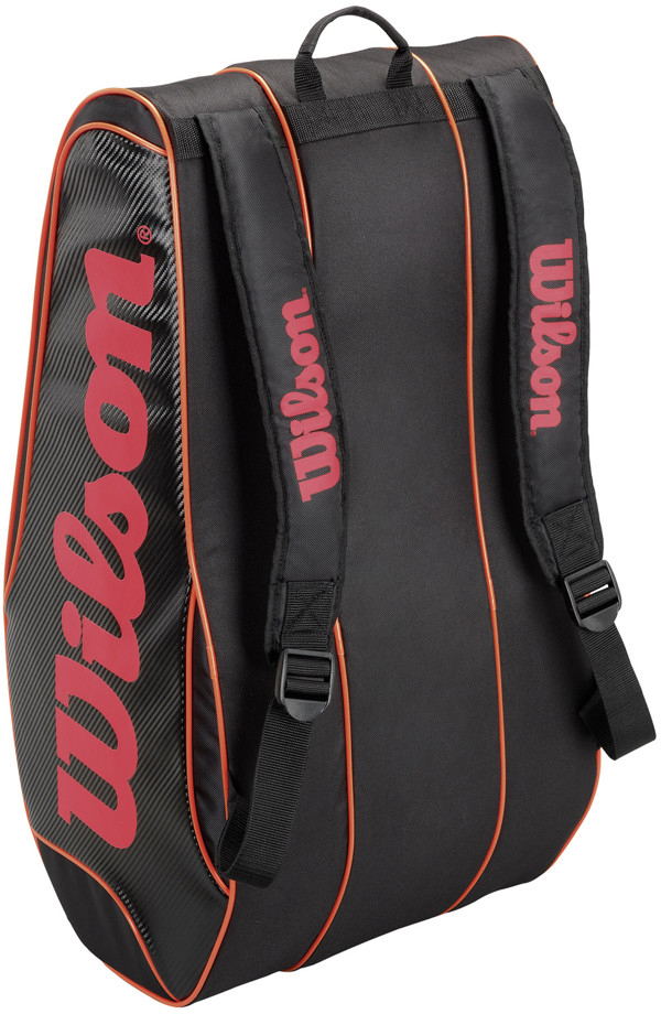Wilson Burn Team 12 Pack Bag - black/orange | Tennis Zone | Magazin de ...