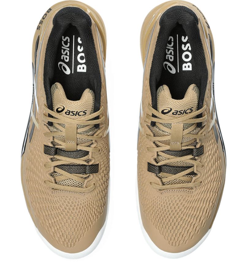 Asics Gel-Resolution 9 BOSS - camel/black | Tennis Zone | Tennis Shop