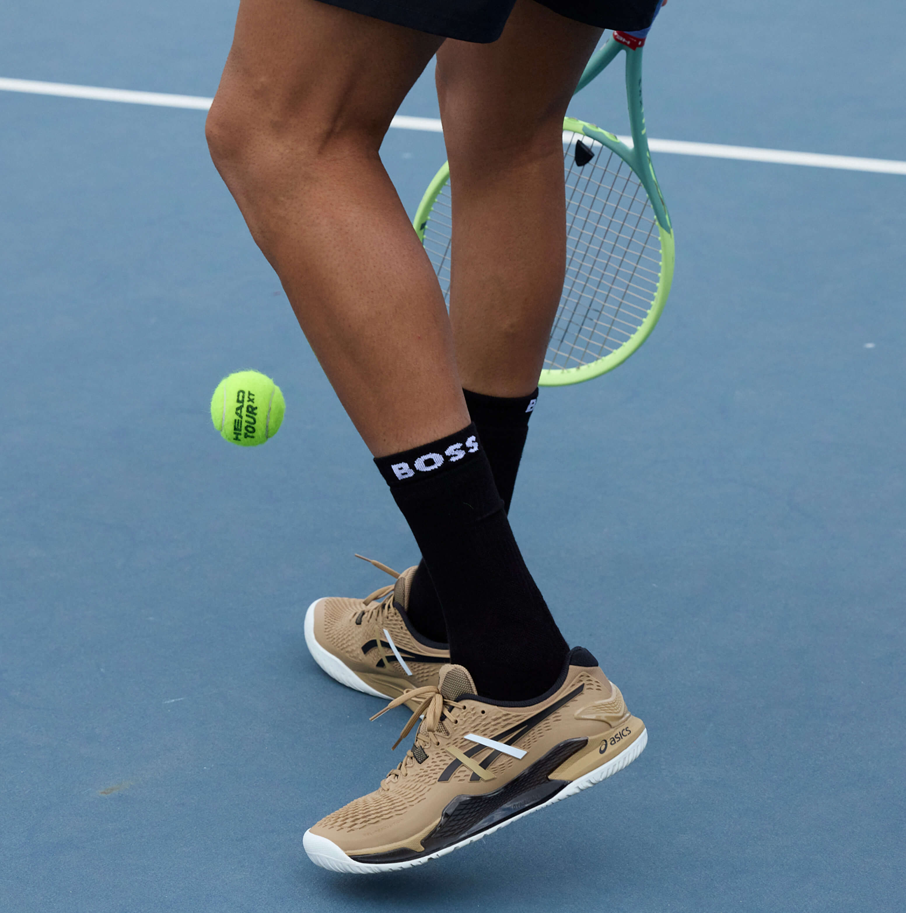 Asics Gel-Resolution 9 BOSS - camel/black | Tennis Zone | Tennis Shop