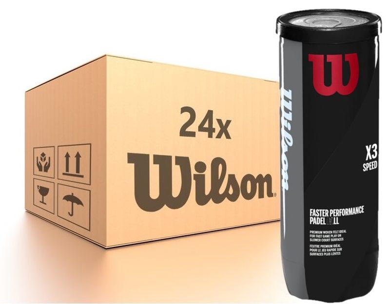 Loptice za padel Wilson Speed Faster Performance Padel Balls 24 x 3B
