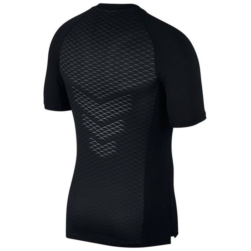 Nike Pro HyperCool Top SS Fitted GFX - black/black/dark grey