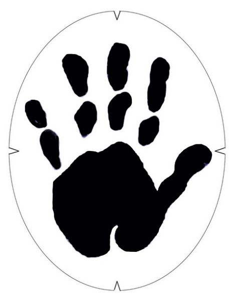 Schablone Tourna Hand Print
