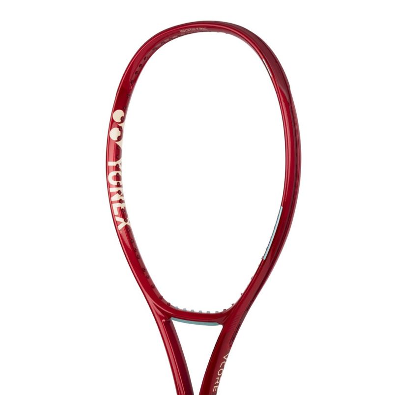 Tennis racket Yonex Vcore 100L Ruby Red (280g) + string