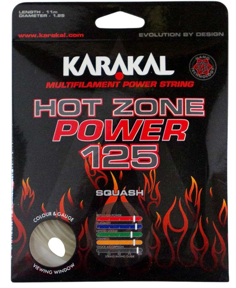 Žice za skvoš Karakal Hot Zone Power 125 (11 m) - natural